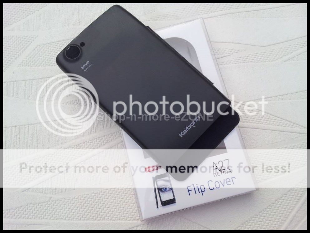 Karbonn Retina A27 Flip Case Cover- BLACK
